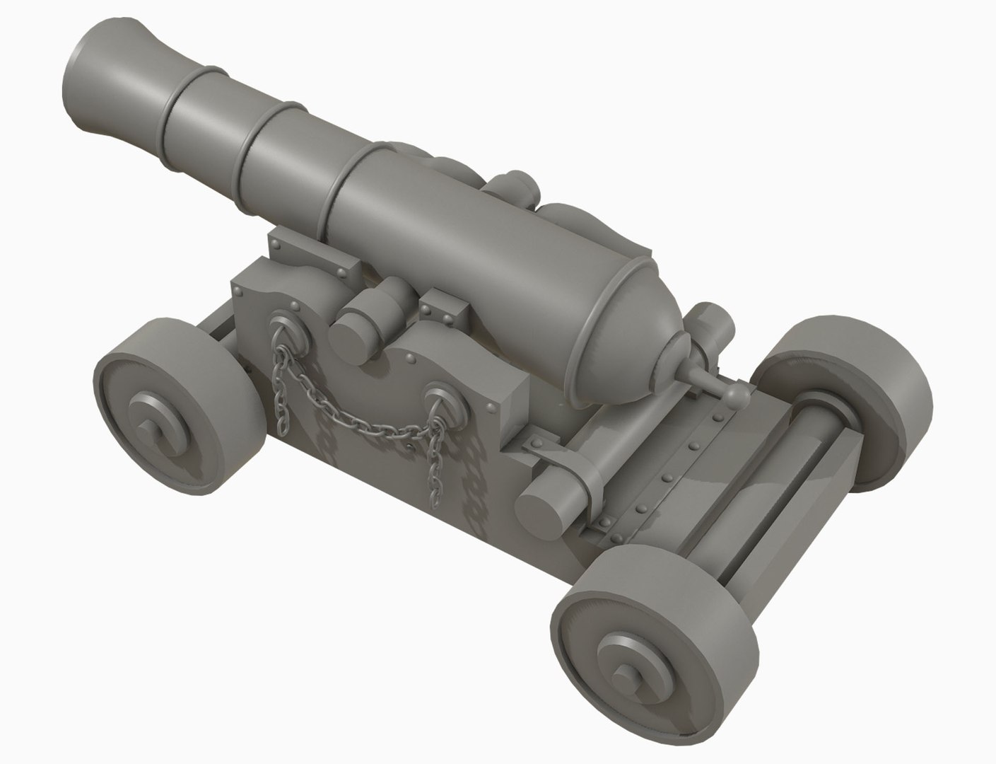 Cannon 4 3D - TurboSquid 2303472