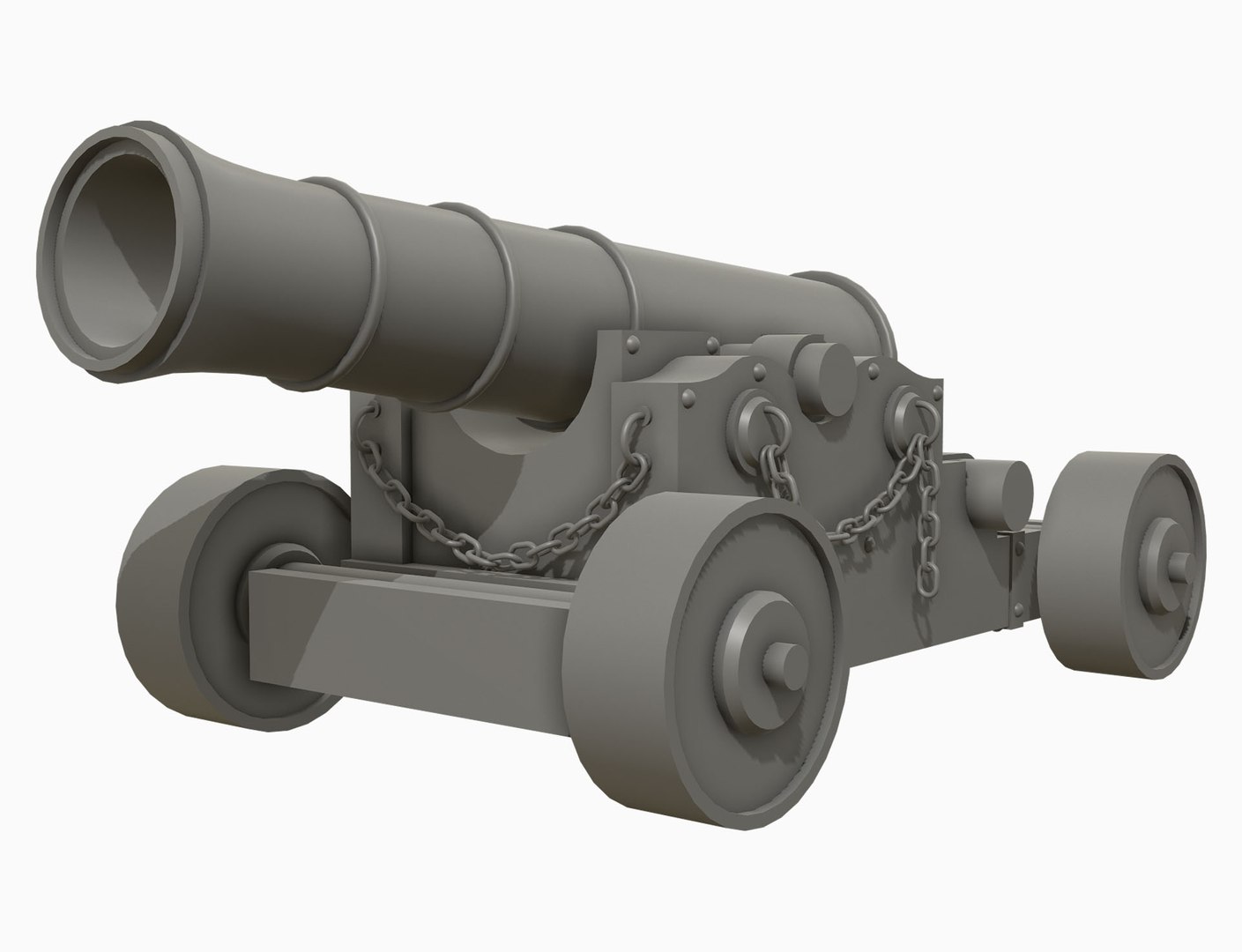 Cannon 4 3D - TurboSquid 2303472