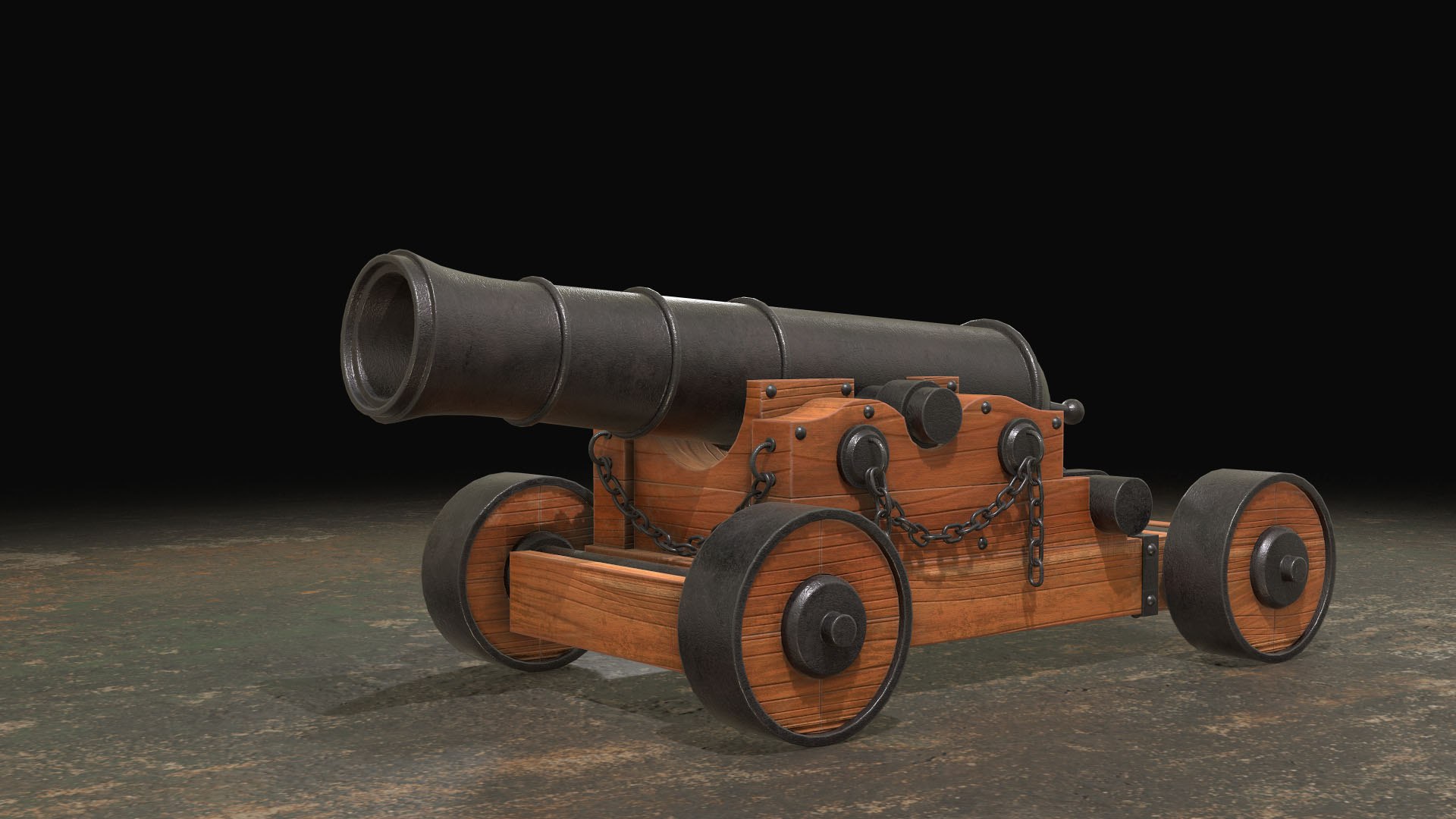 Cannon 4 3D - TurboSquid 2303472