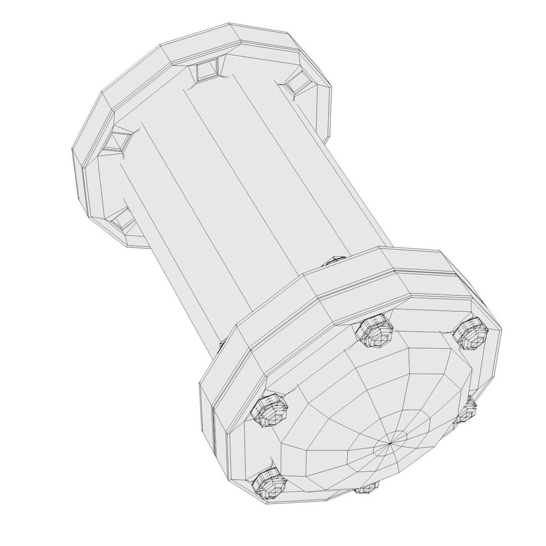 industrial pipe 3d obj
