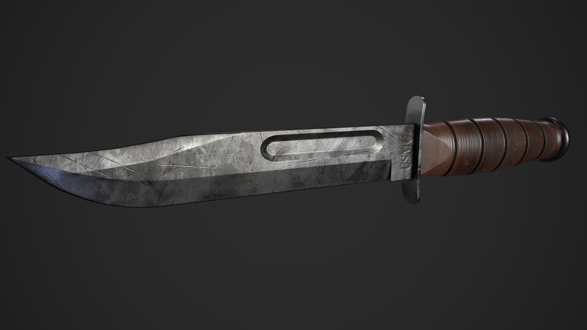 3D Combat Knife KA-BAR Model - TurboSquid 1820827