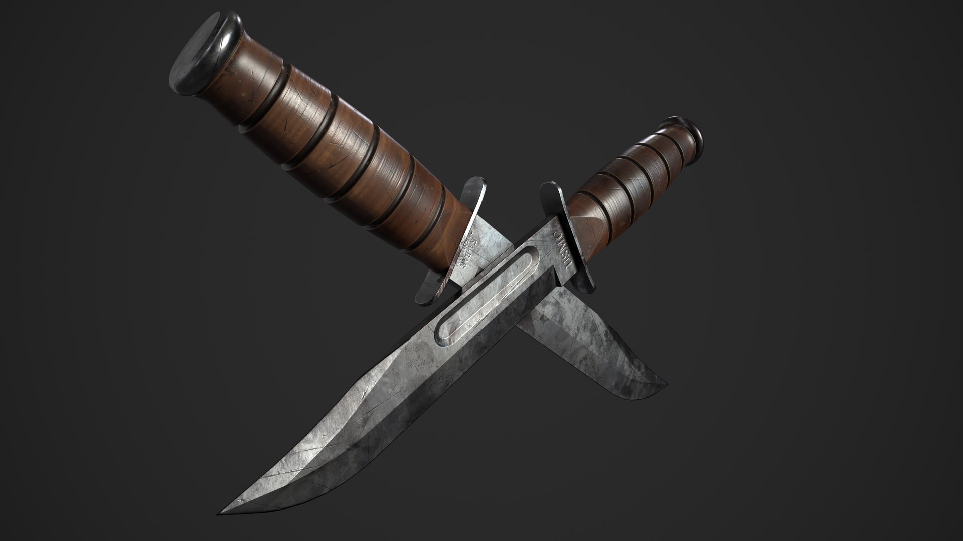 3D Combat Knife KA-BAR Model - TurboSquid 1820827