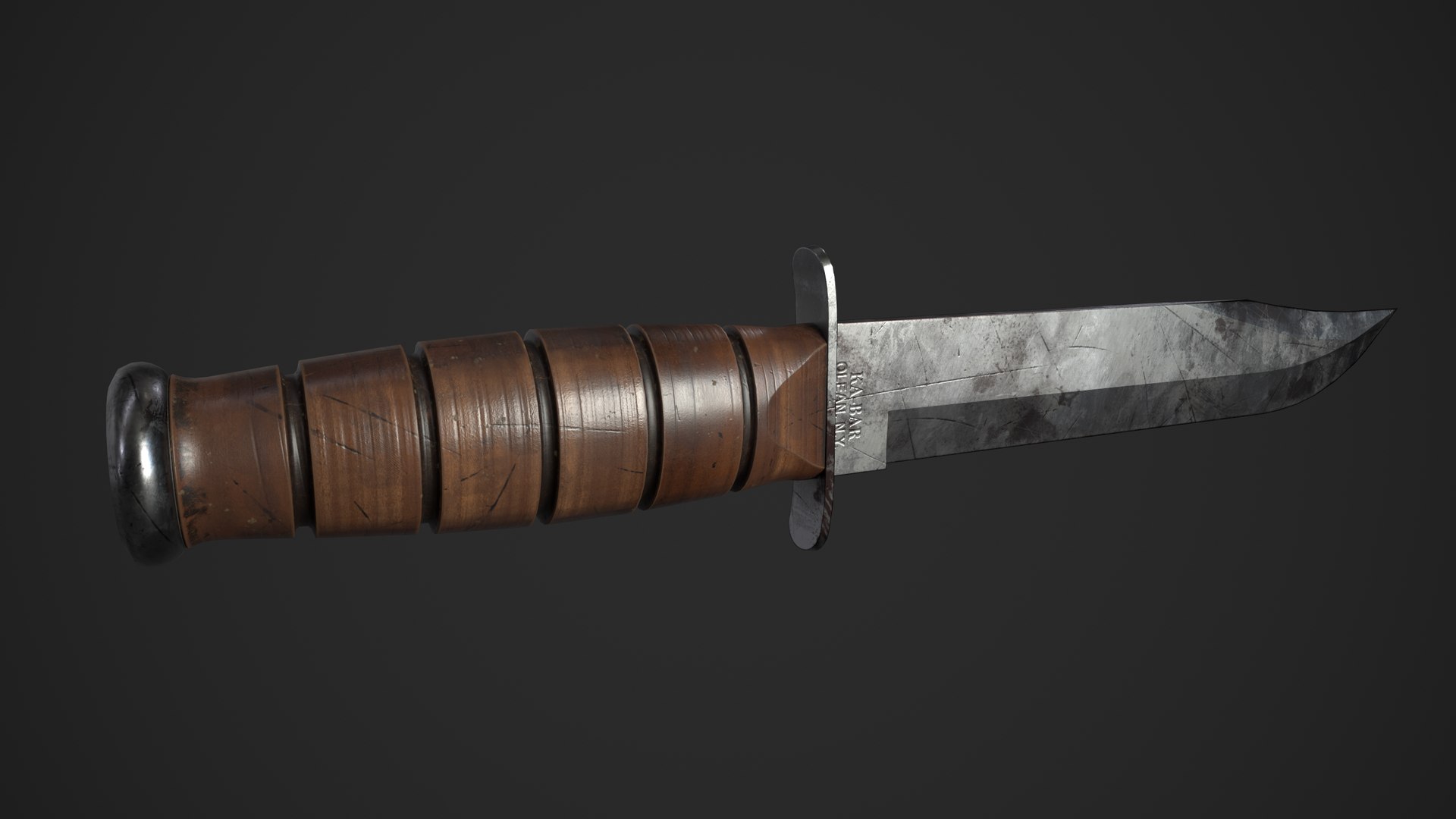 3D Combat Knife KA-BAR Model - TurboSquid 1820827