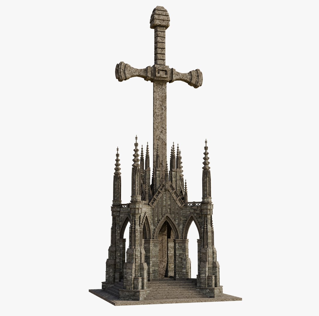 3D Sword Temple Environment Model - TurboSquid 2215459