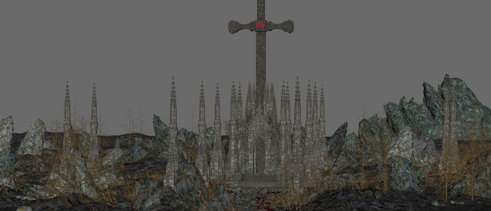 3D Sword Temple Environment Model - TurboSquid 2215459