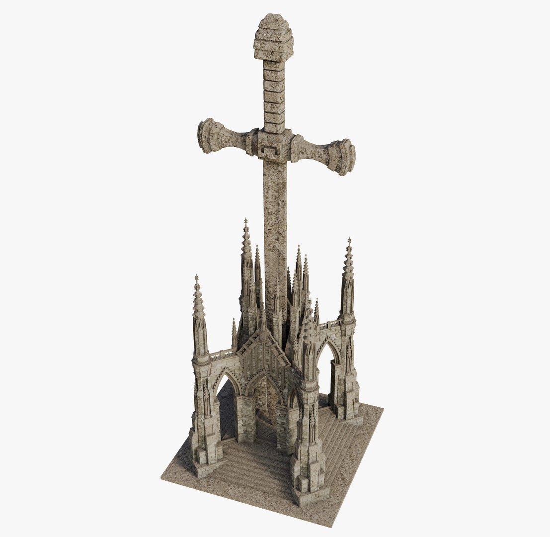 3D Sword Temple Environment Model - TurboSquid 2215459