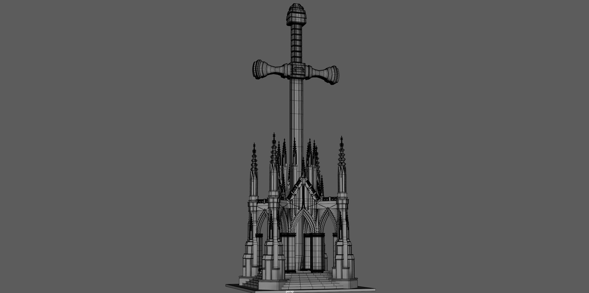 3D Sword Temple Environment Model - TurboSquid 2215459
