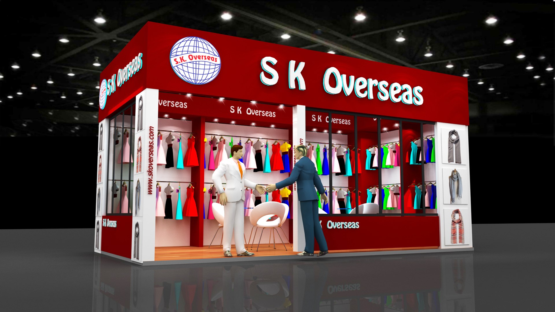 3D 2 Side Open Stand Model - TurboSquid 1990232