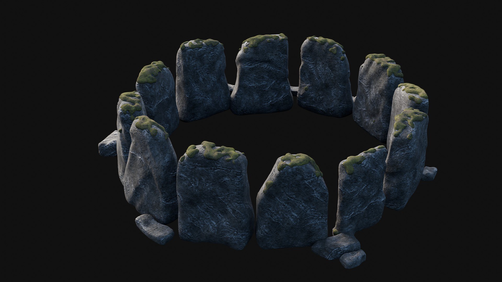 3D STONE CIRCLE ANCIENT MONUMENT STONE HENGE MEGALITH COLLECTION ...