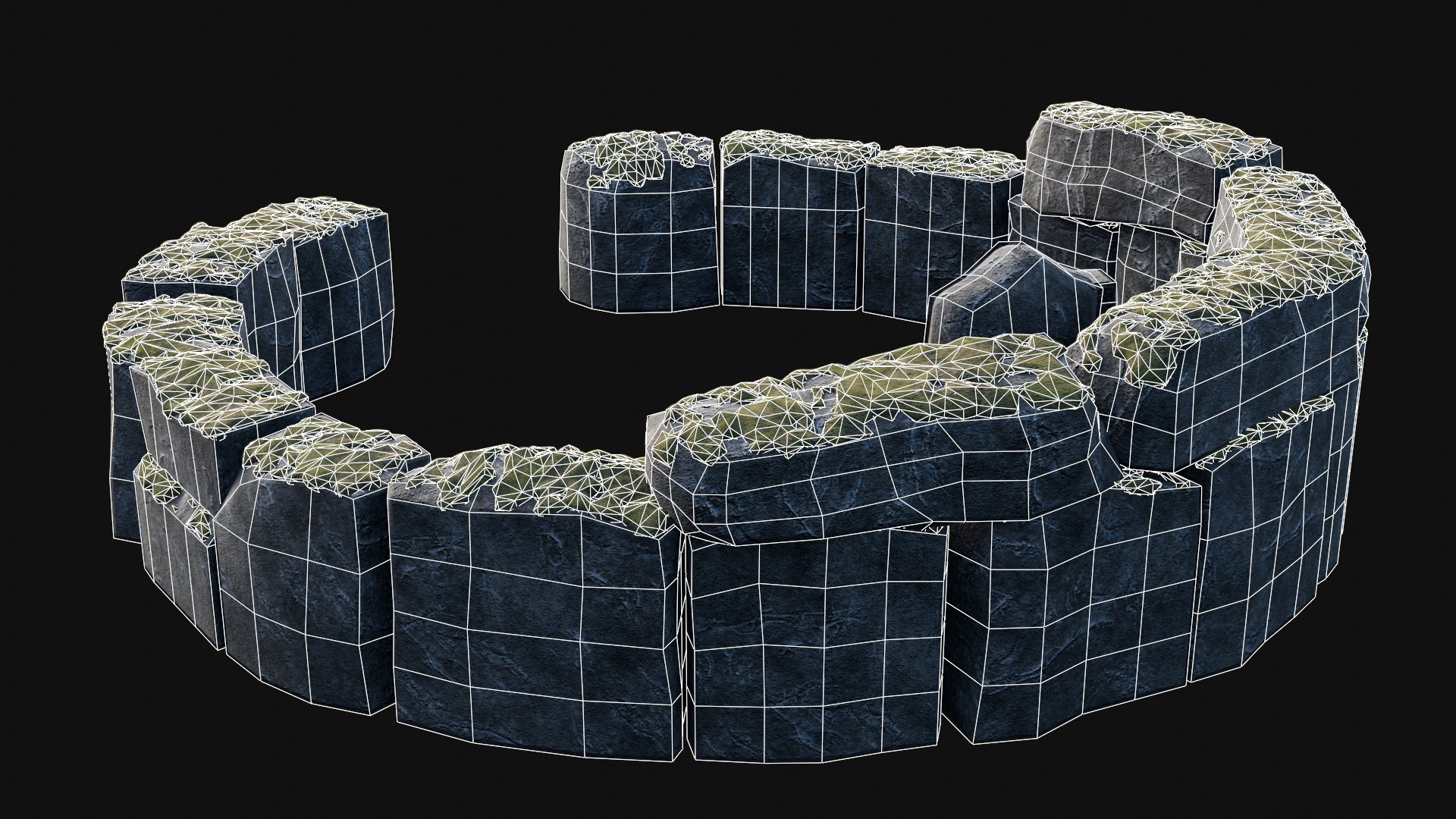 3D STONE CIRCLE ANCIENT MONUMENT STONE HENGE MEGALITH COLLECTION ...
