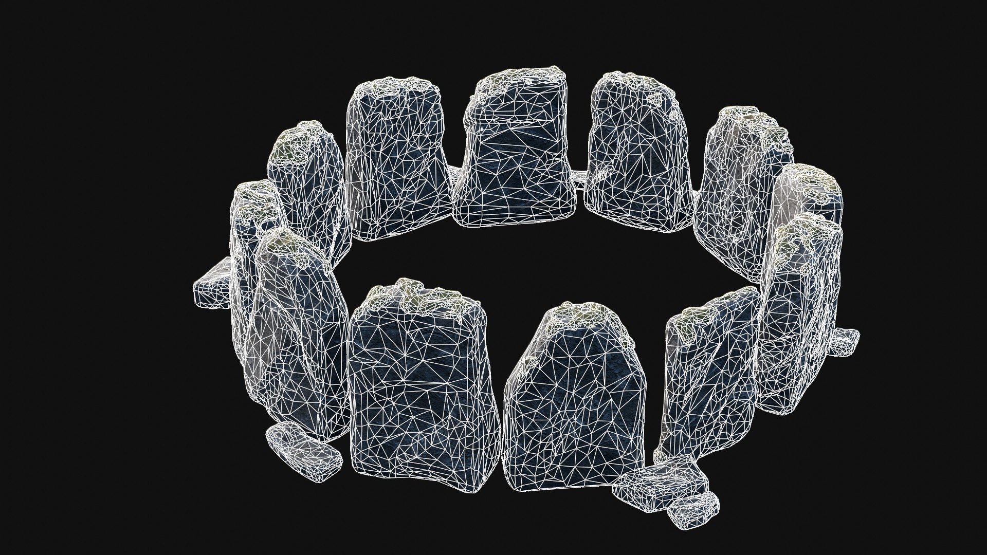 3D STONE CIRCLE ANCIENT MONUMENT STONE HENGE MEGALITH COLLECTION ...