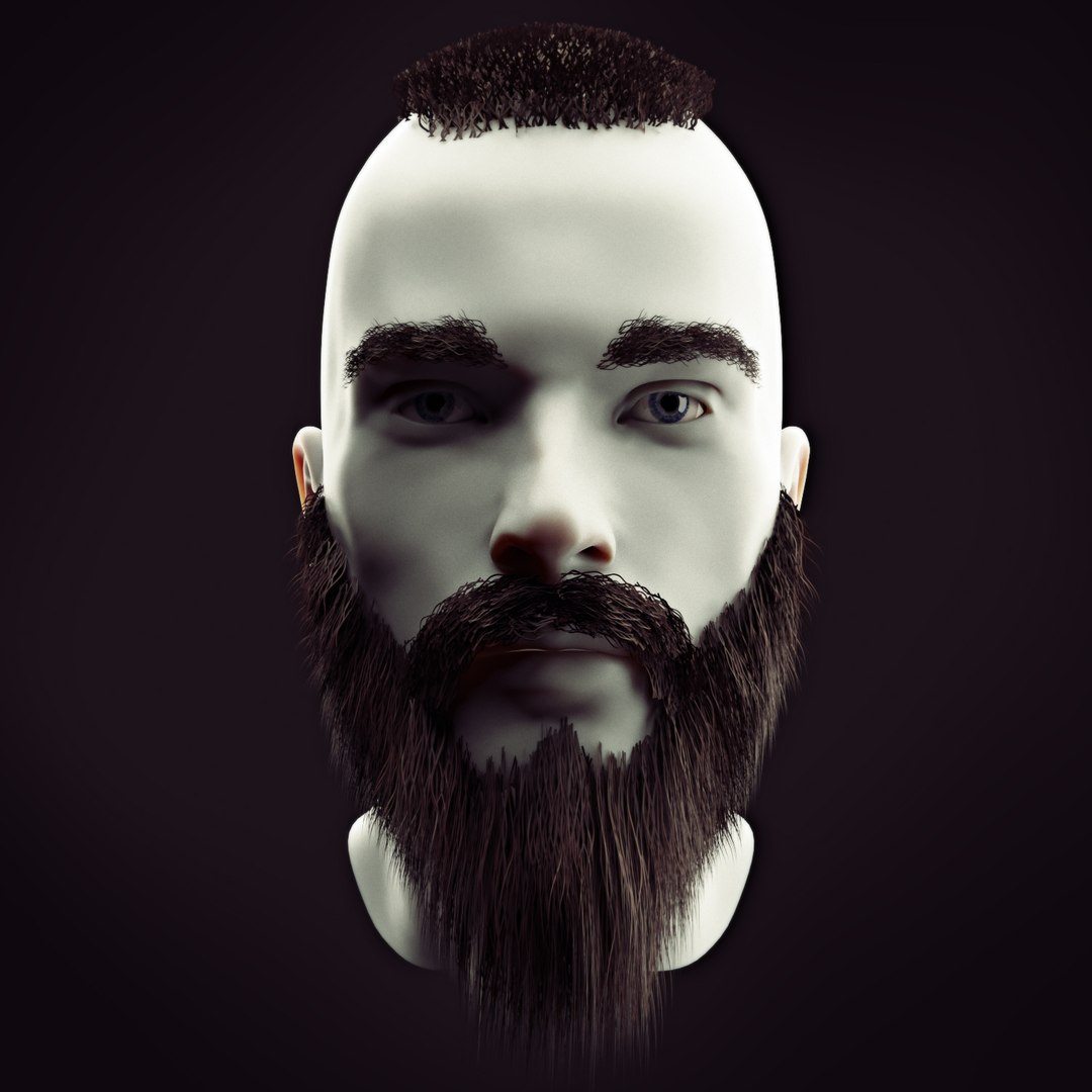 Hairstyle Beard 3D Model - TurboSquid 1394918
