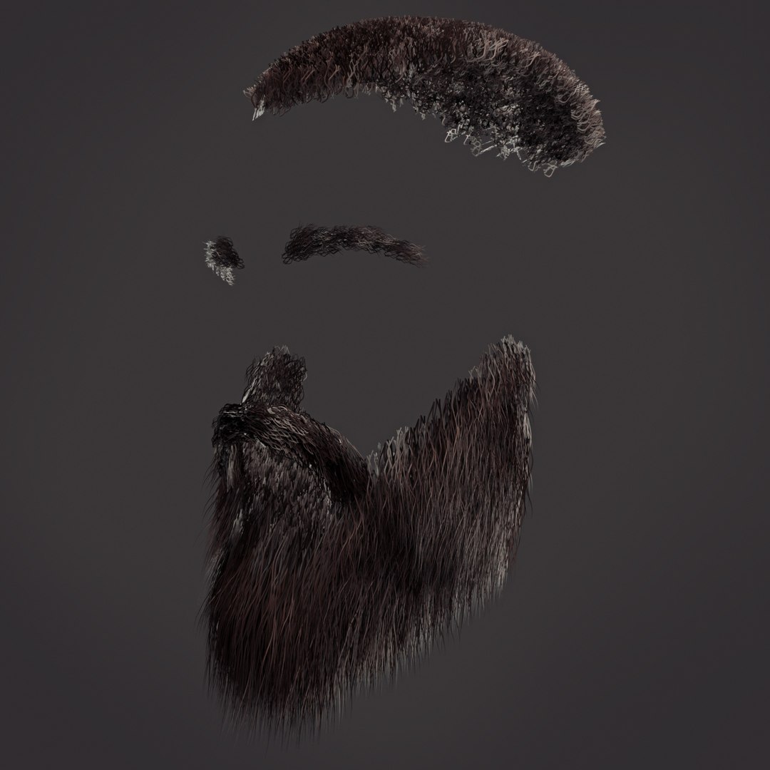 Hairstyle Beard 3D Model - TurboSquid 1394918