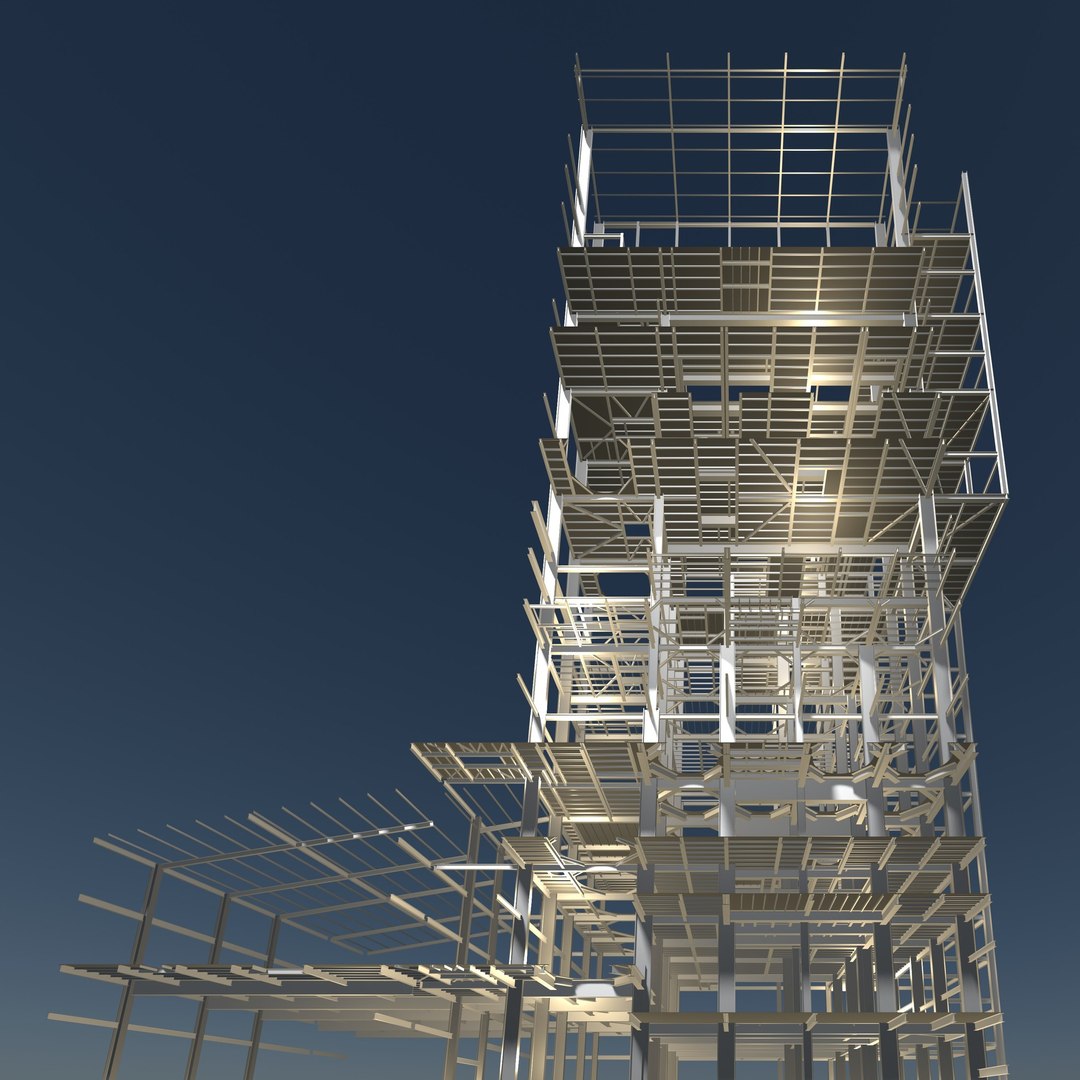 Factory Tower Structure In Section Cut 25i04 3D Model - TurboSquid 2342930