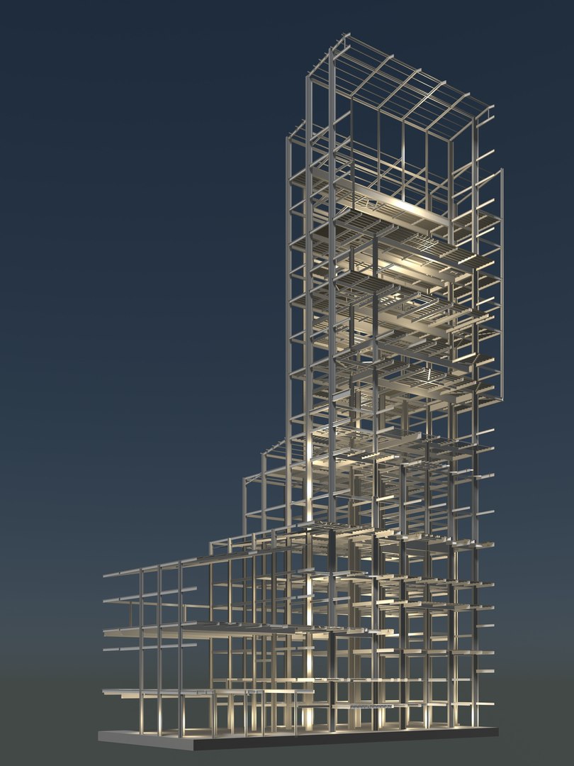 Factory Tower Structure In Section Cut 25i04 3D Model - TurboSquid 2342930