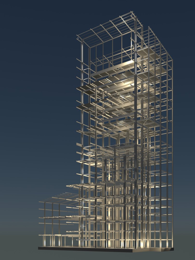 Factory Tower Structure In Section Cut 25i04 3D Model - TurboSquid 2342930