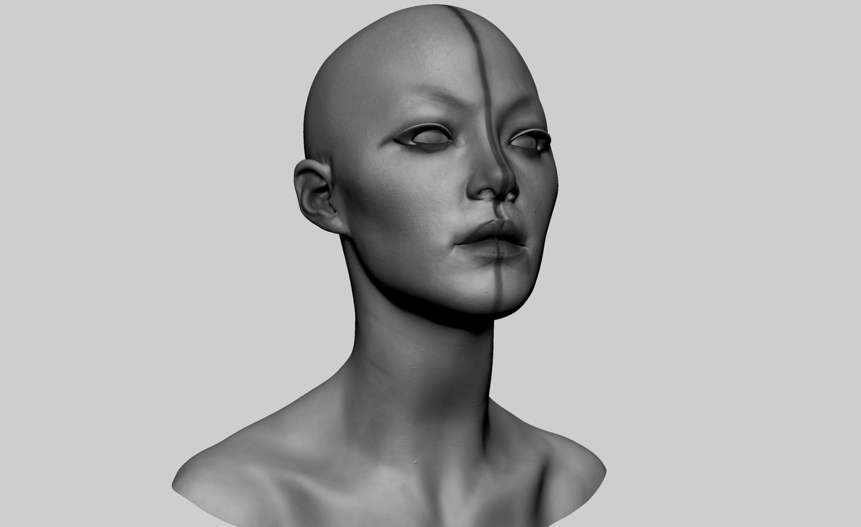 Female head anatomy 3D model - TurboSquid 1591184