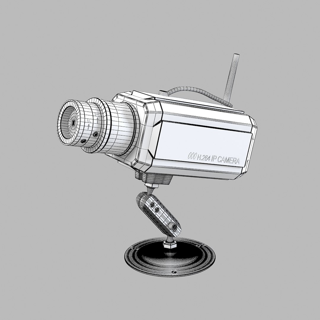 Cctv Ip Security Protection 3d Model