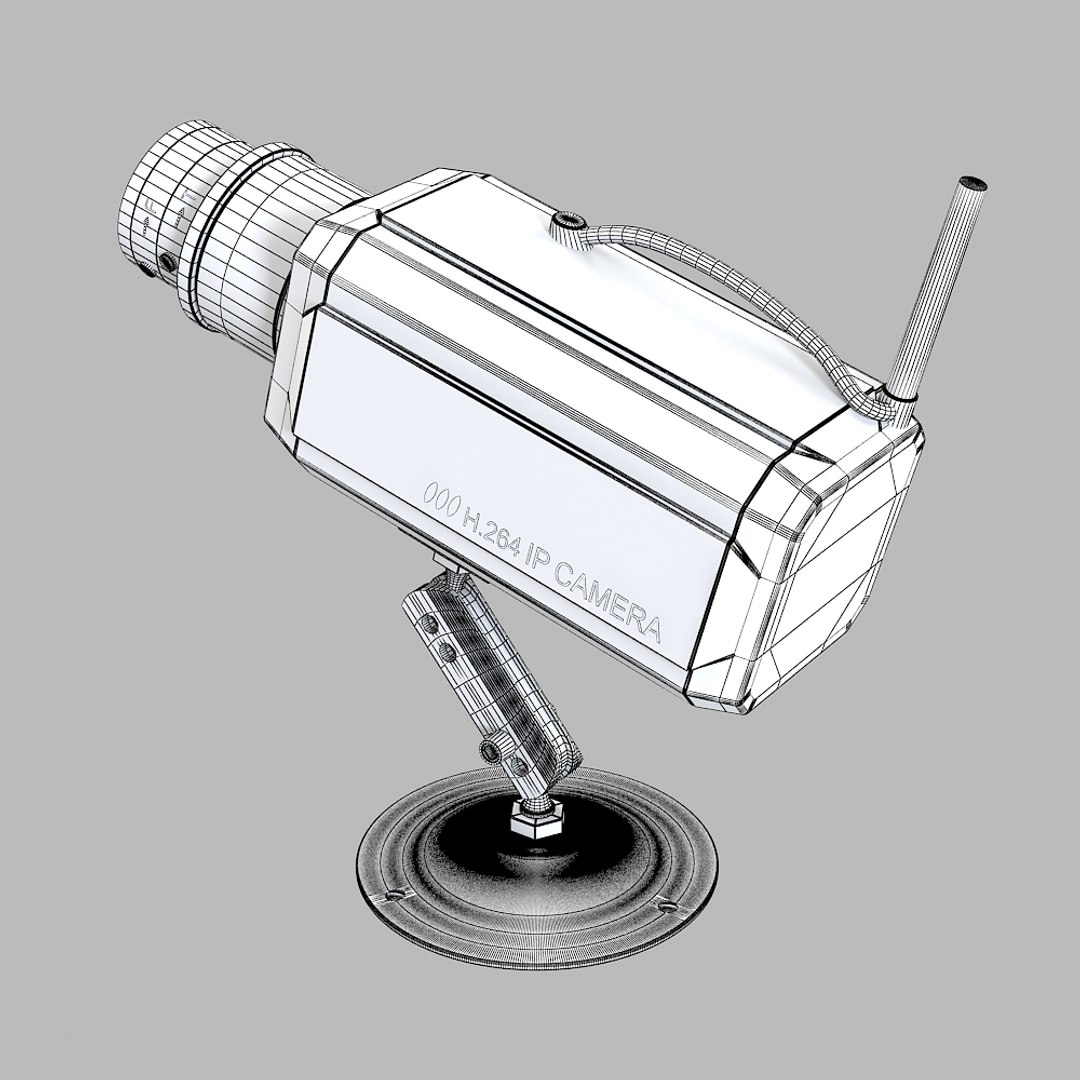 Cctv Ip Security Protection 3d Model