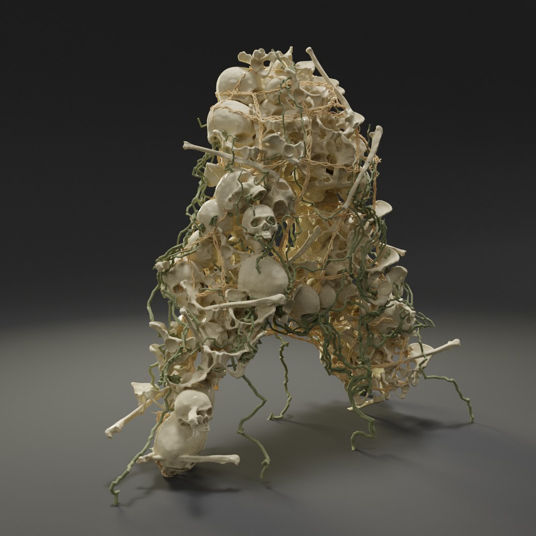 Letter Bones Skeleton Model - TurboSquid 1545551