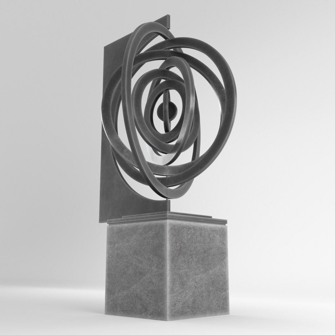3D Model Modern Decorative Abstract Metal - TurboSquid 1652415