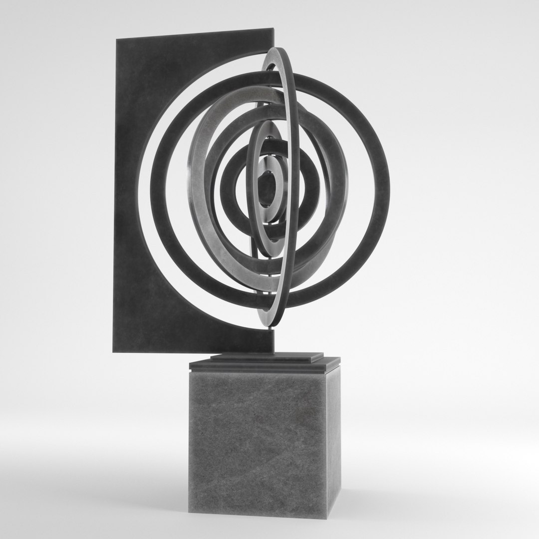 3D Model Modern Decorative Abstract Metal - TurboSquid 1652415