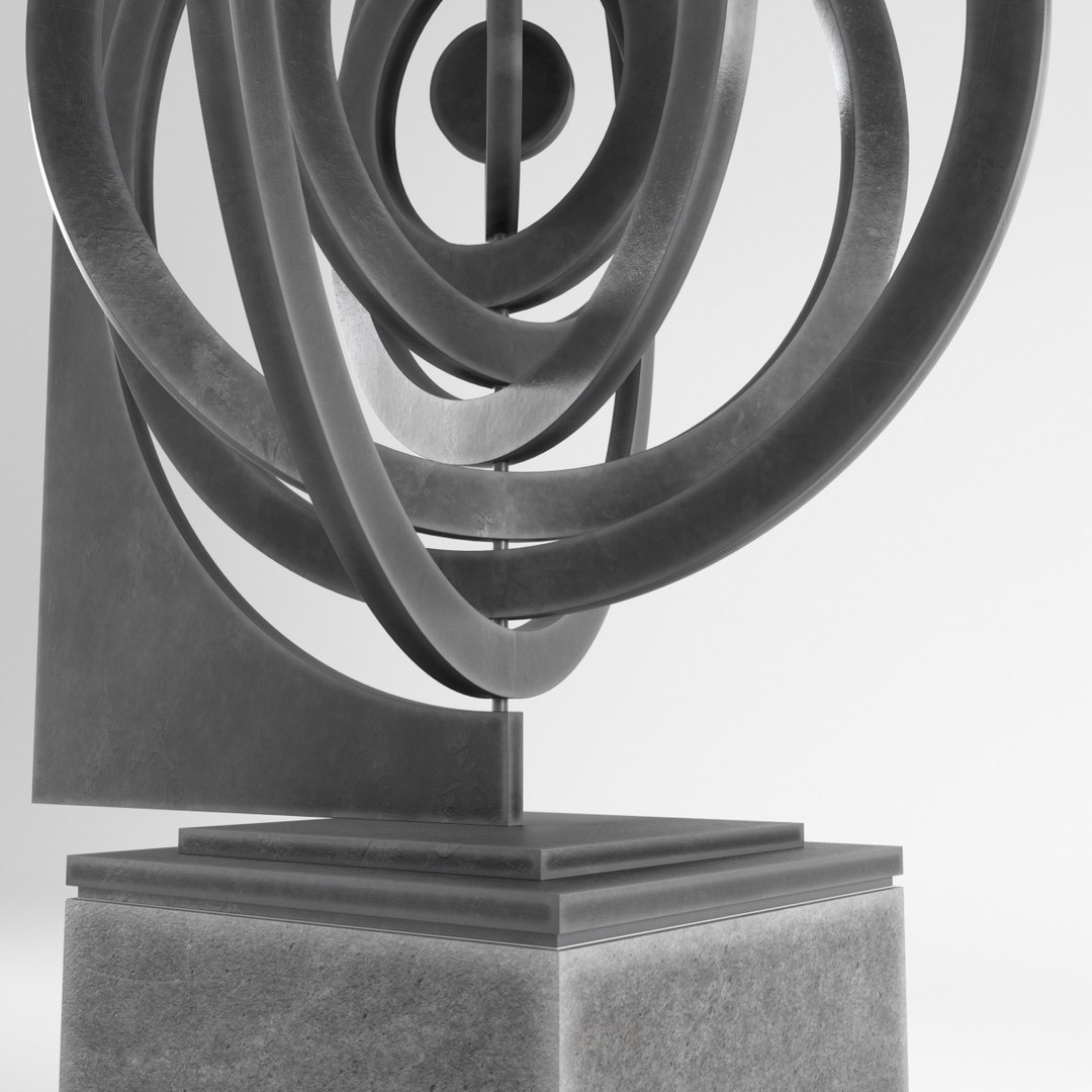 3D Model Modern Decorative Abstract Metal - TurboSquid 1652415