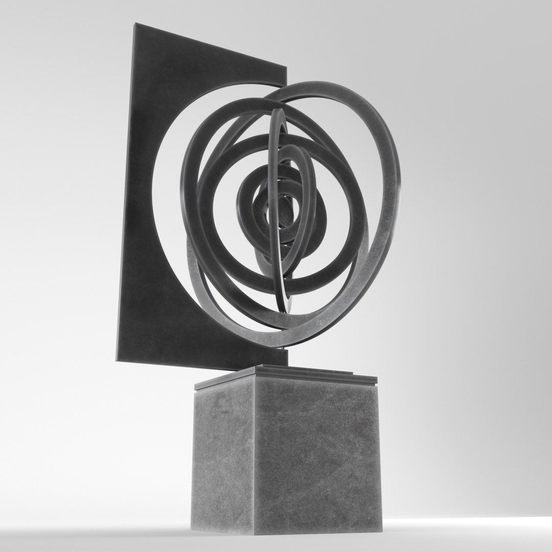 3D Model Modern Decorative Abstract Metal - TurboSquid 1652415