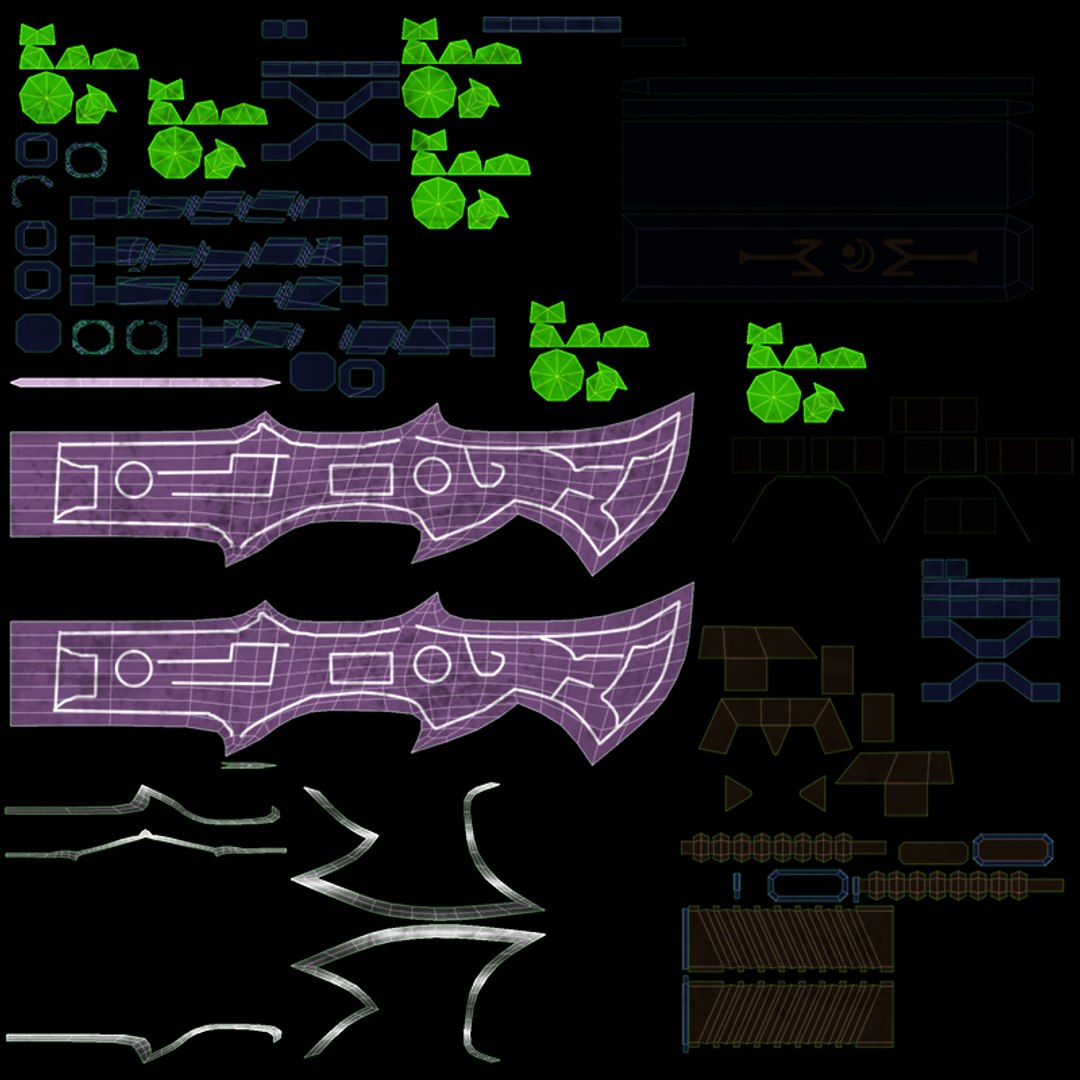 Cartoon Blade Sword 3D Model - TurboSquid 2276172