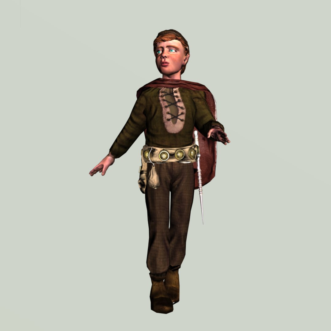 3d Model Elf Generation Character Rigged