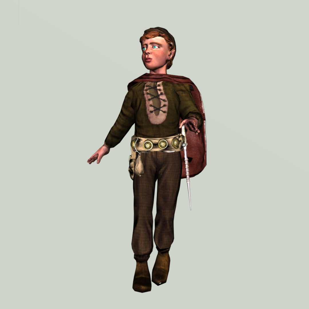 3d Model Elf Generation Character Rigged