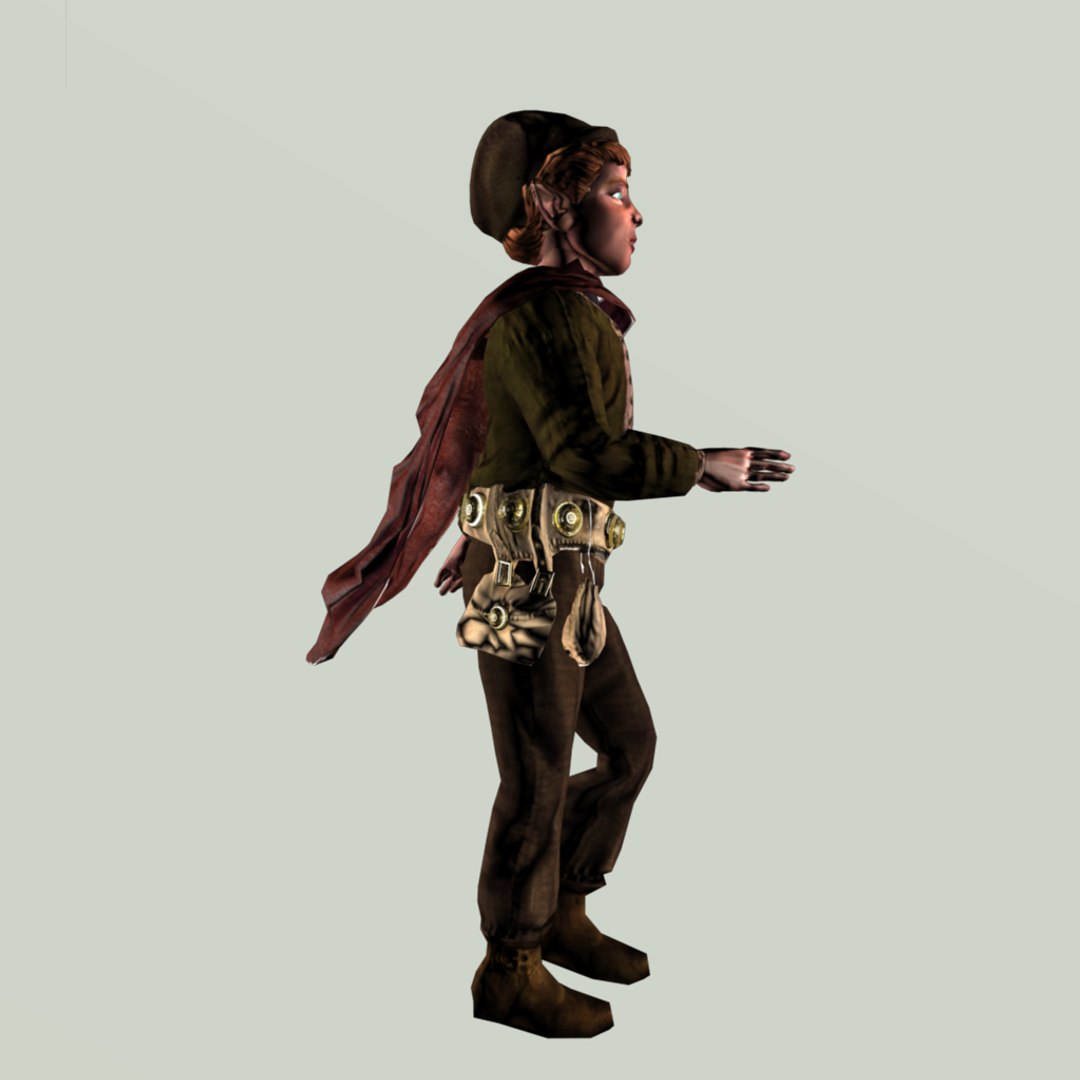 3d Model Elf Generation Character Rigged