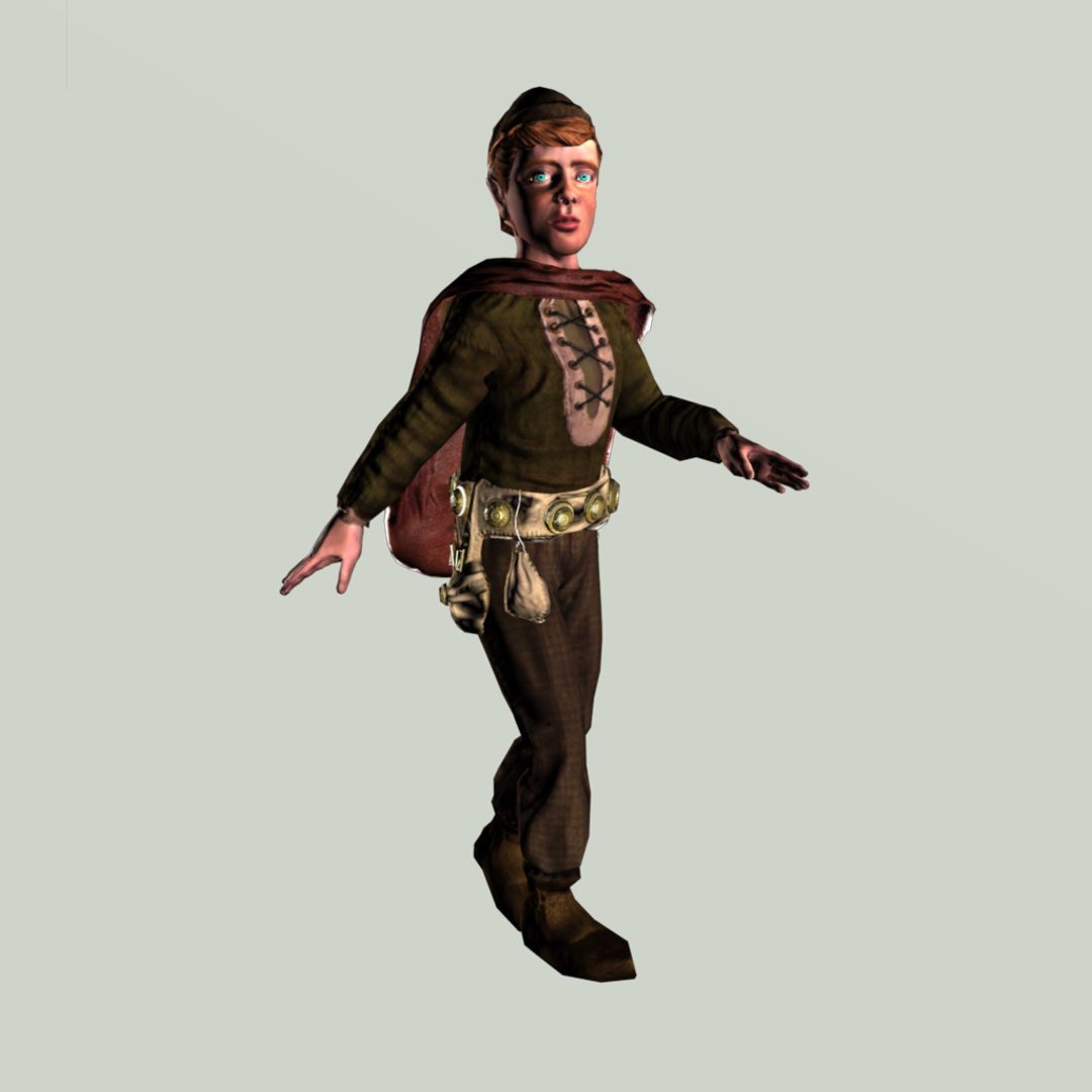 3d Model Elf Generation Character Rigged