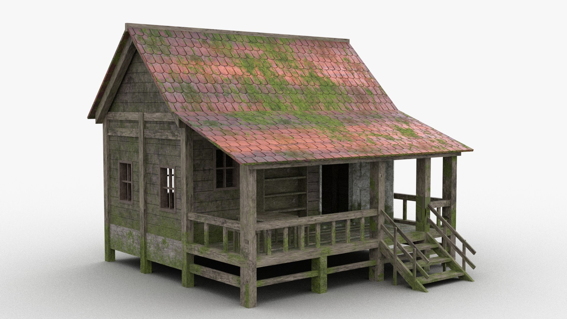 Old Wooden House 3D Model - TurboSquid 2066870