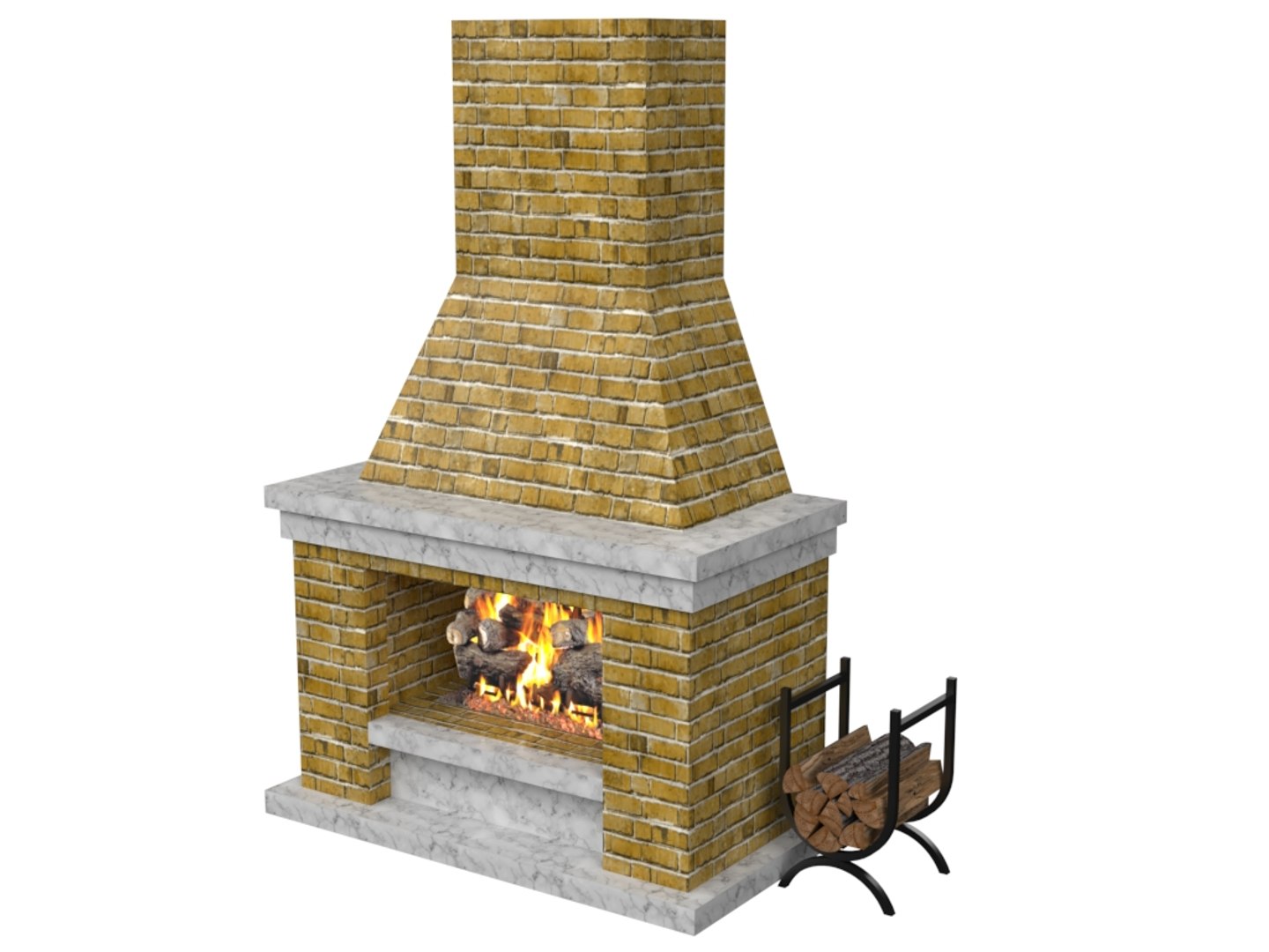 Fireplace 3D Model - TurboSquid 1368286