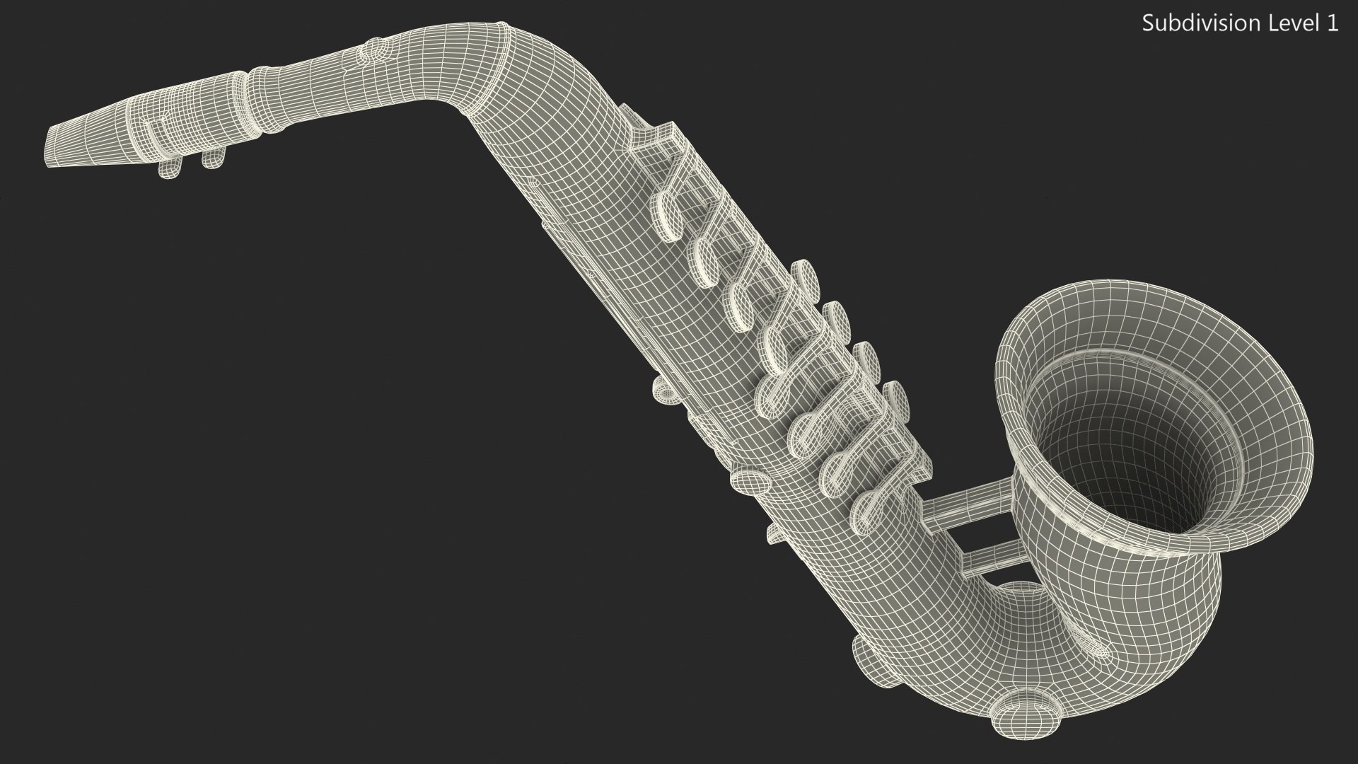 Plastic colorful toy saxophone 3D model - TurboSquid 1626375