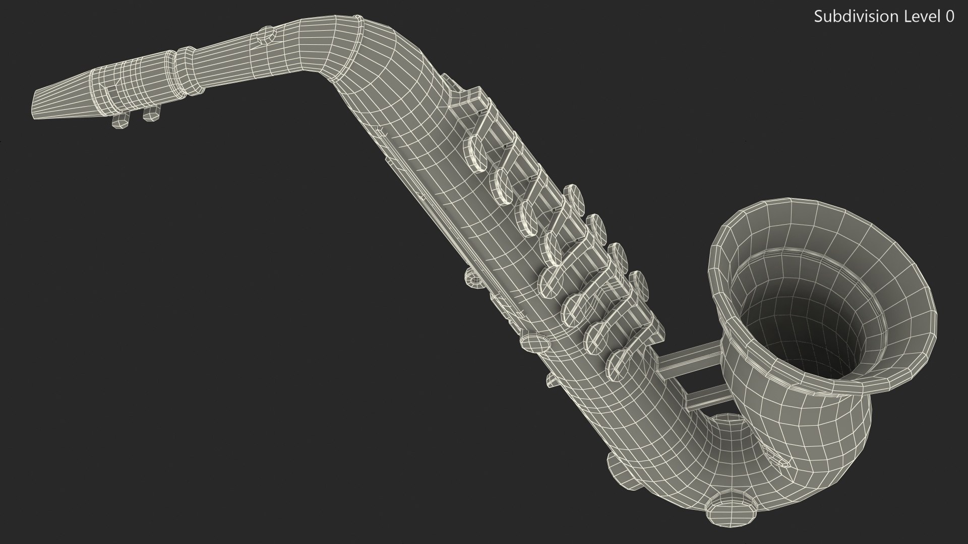 Plastic colorful toy saxophone 3D model - TurboSquid 1626375