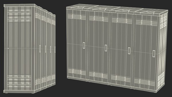 データセンターサーバーラック3Dモデル - TurboSquid 2250520