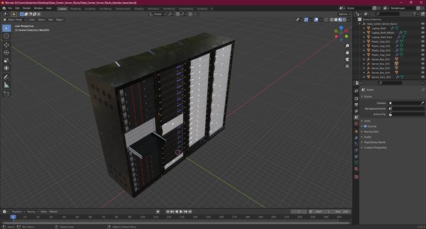 データセンターサーバーラック3Dモデル - TurboSquid 2250520