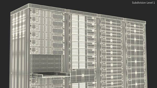 データセンターサーバーラック3Dモデル - TurboSquid 2250520