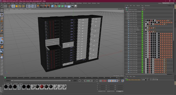 データセンターサーバーラック3Dモデル - TurboSquid 2250520
