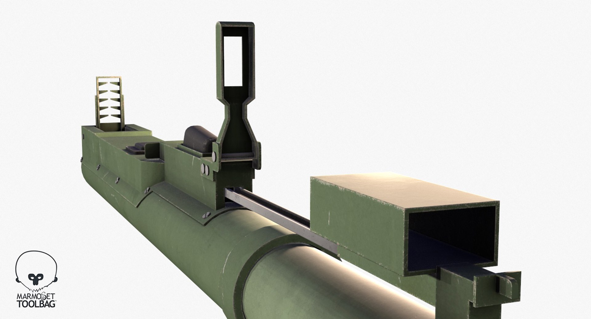 M72 Law Rocket Launcher 3d Model
