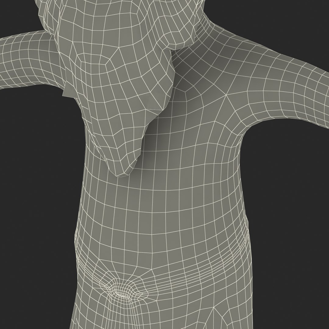 3d cartoon wizard rigged modeled model