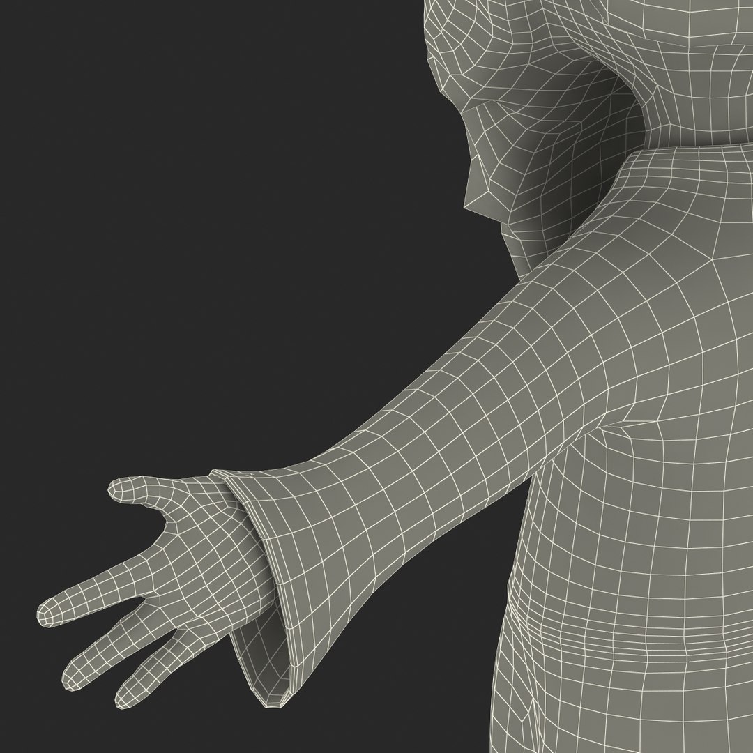 3d cartoon wizard rigged modeled model