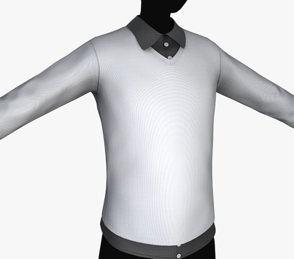 modelo 3d Sweater With a Shirt Style 8 - TurboSquid 1986947