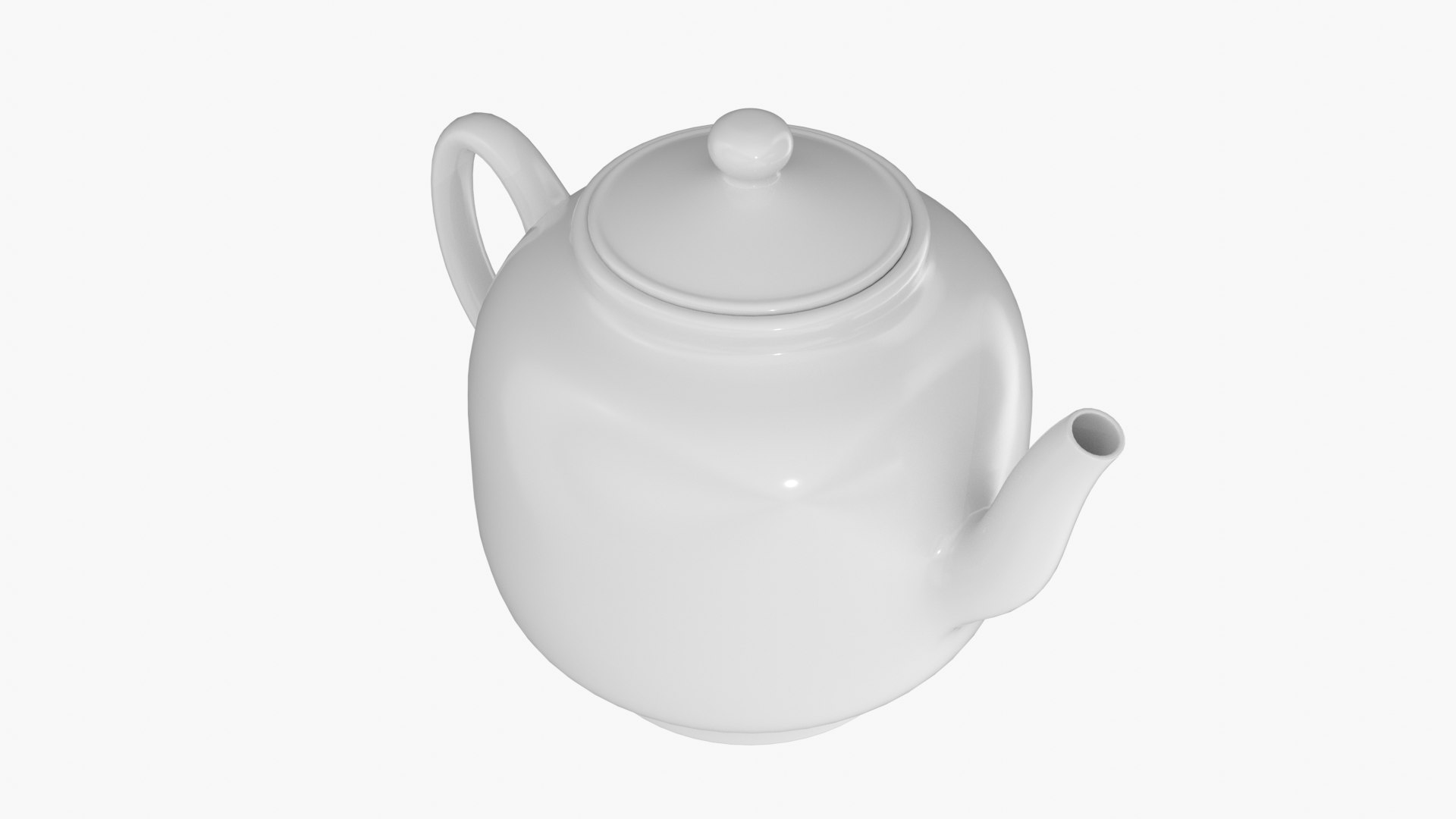 3D Porcelain Teapot Model - TurboSquid 2192066