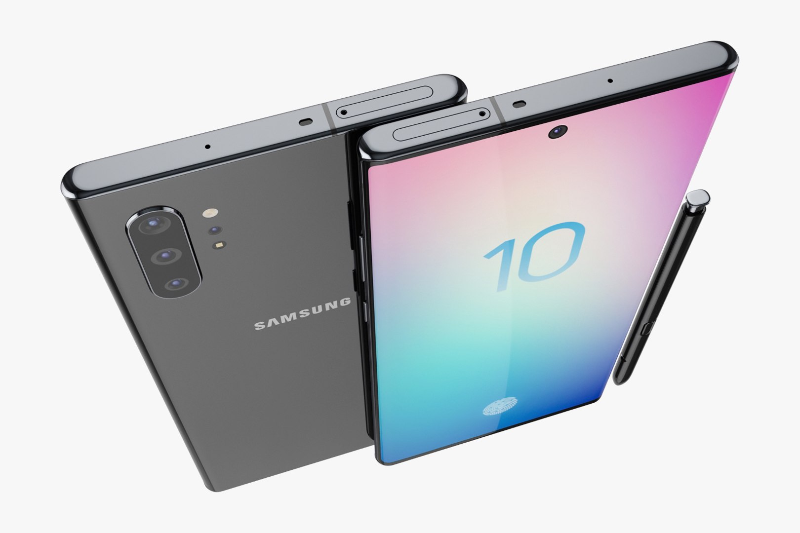 3D Model Samsung Galaxy Note 10 - TurboSquid 1429678