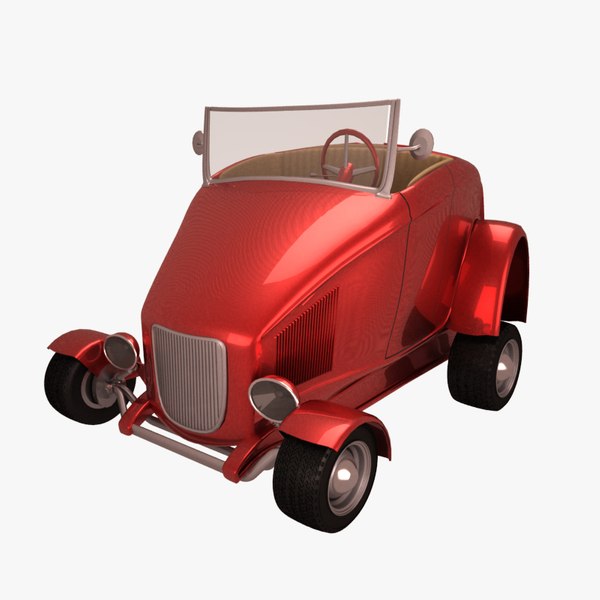 Antique cartoon car model - TurboSquid 1349256