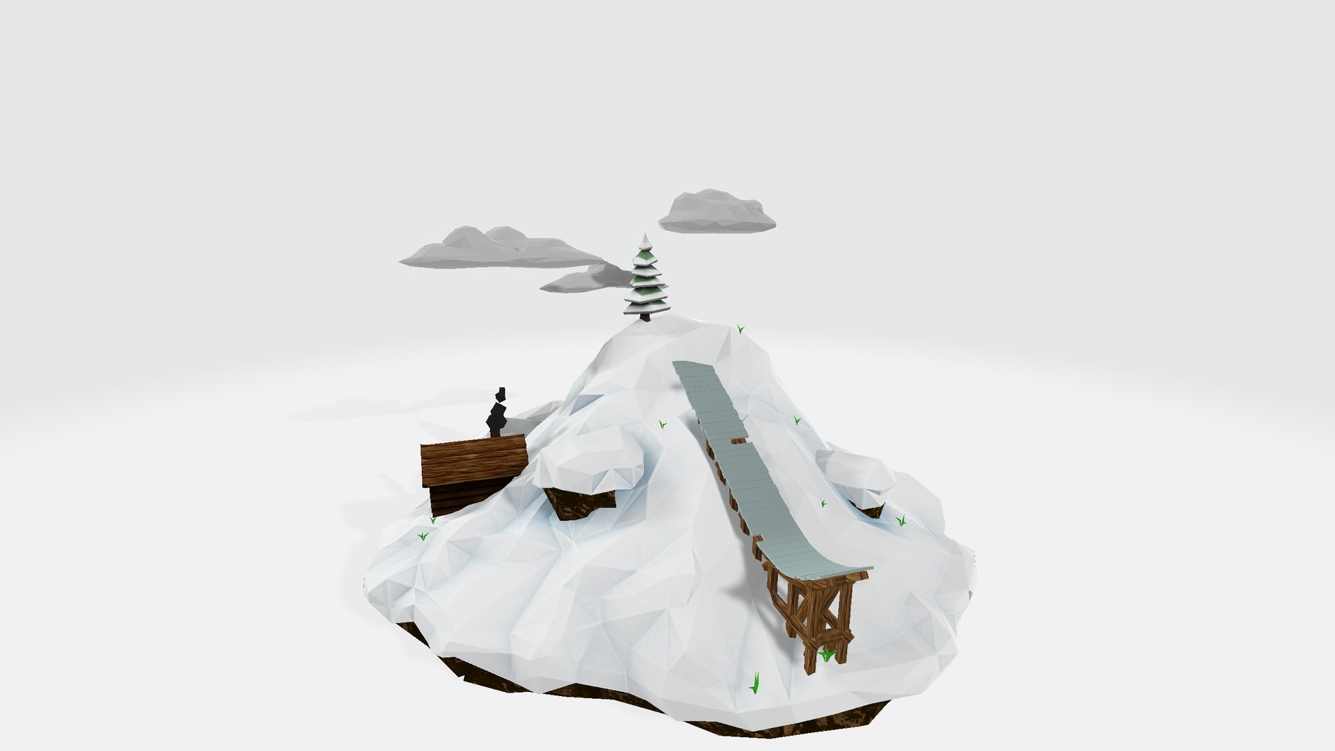 Snow Scene 3D Model - TurboSquid 1493168