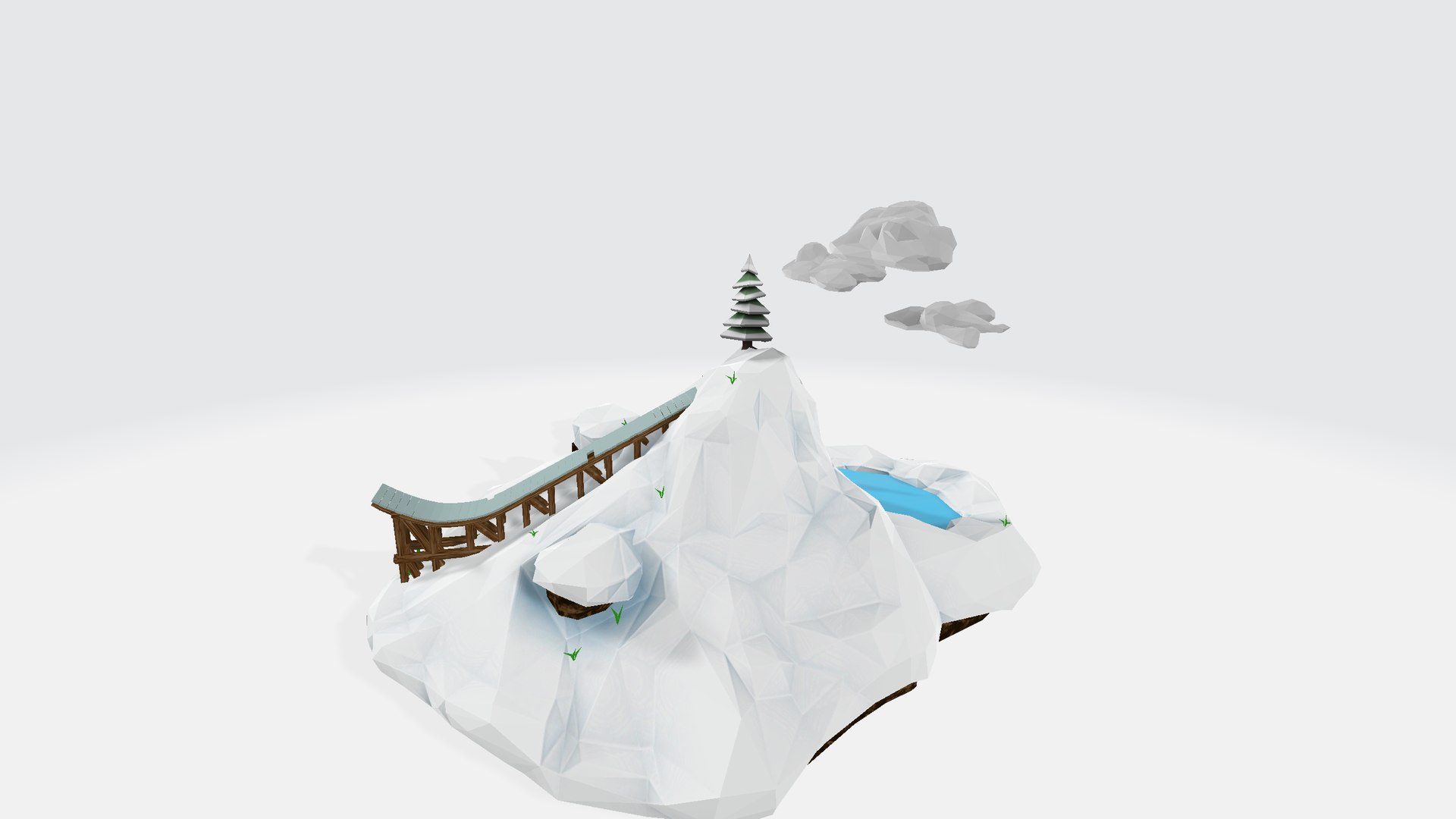 Snow Scene 3D Model - TurboSquid 1493168
